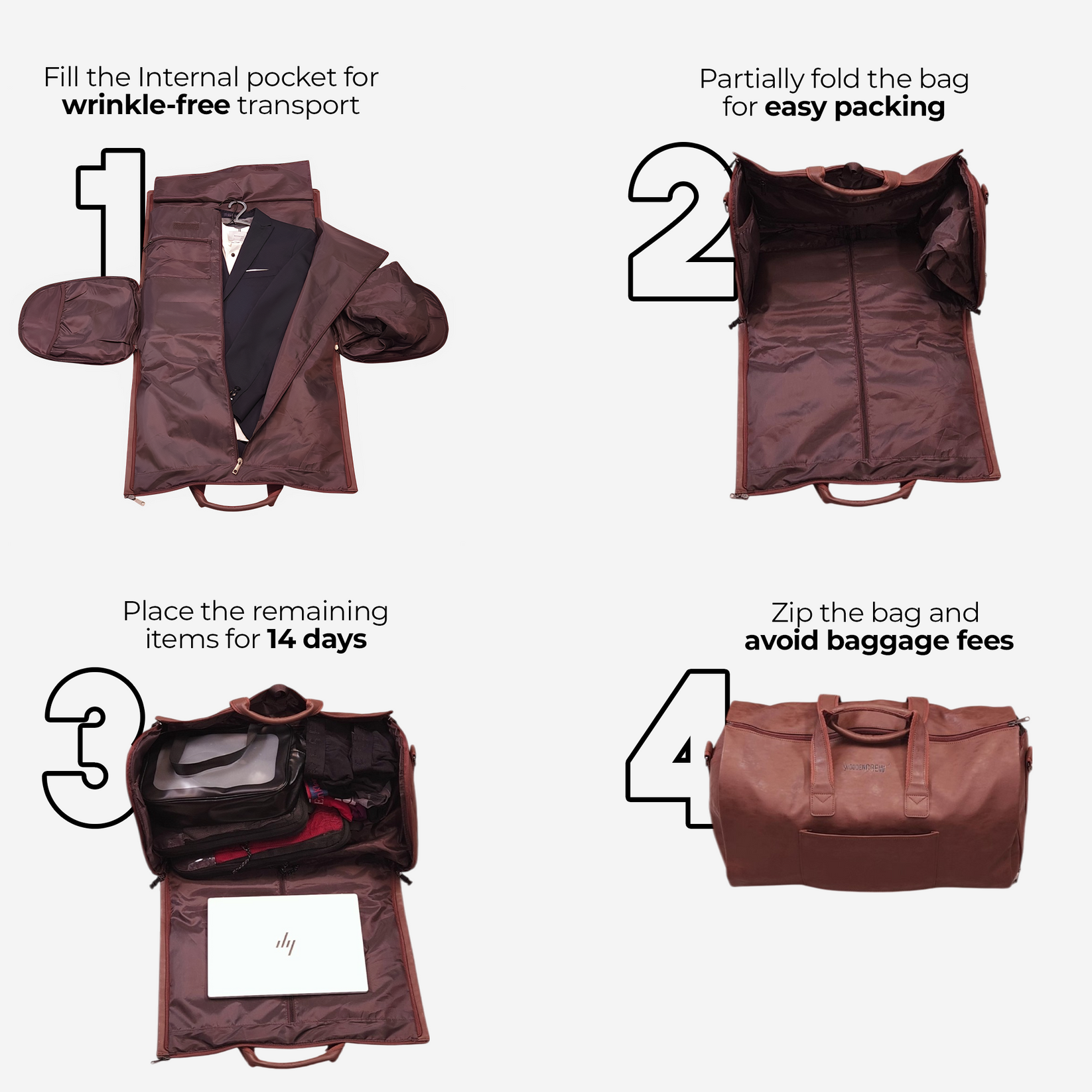 Convertible Travel Bag | Checked Suitcase | Backpack Carry On
